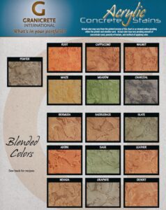 COLOR CHARTS | Granicrete